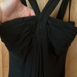 Sandra Angelozzi | Dresses | Black Knee Length Formal Dress Pleating At ...